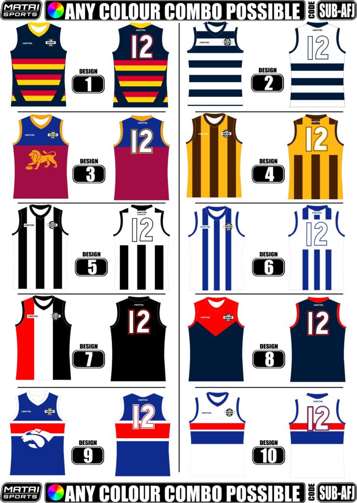 Elite Sublimated AFL Jumper - Unisex | Matai Sports