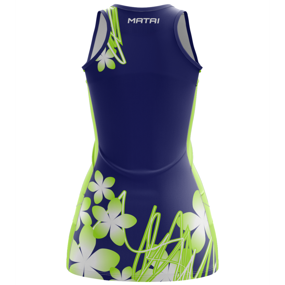 Elite Sublimated Netball Dress - Full Back | Matai Sports