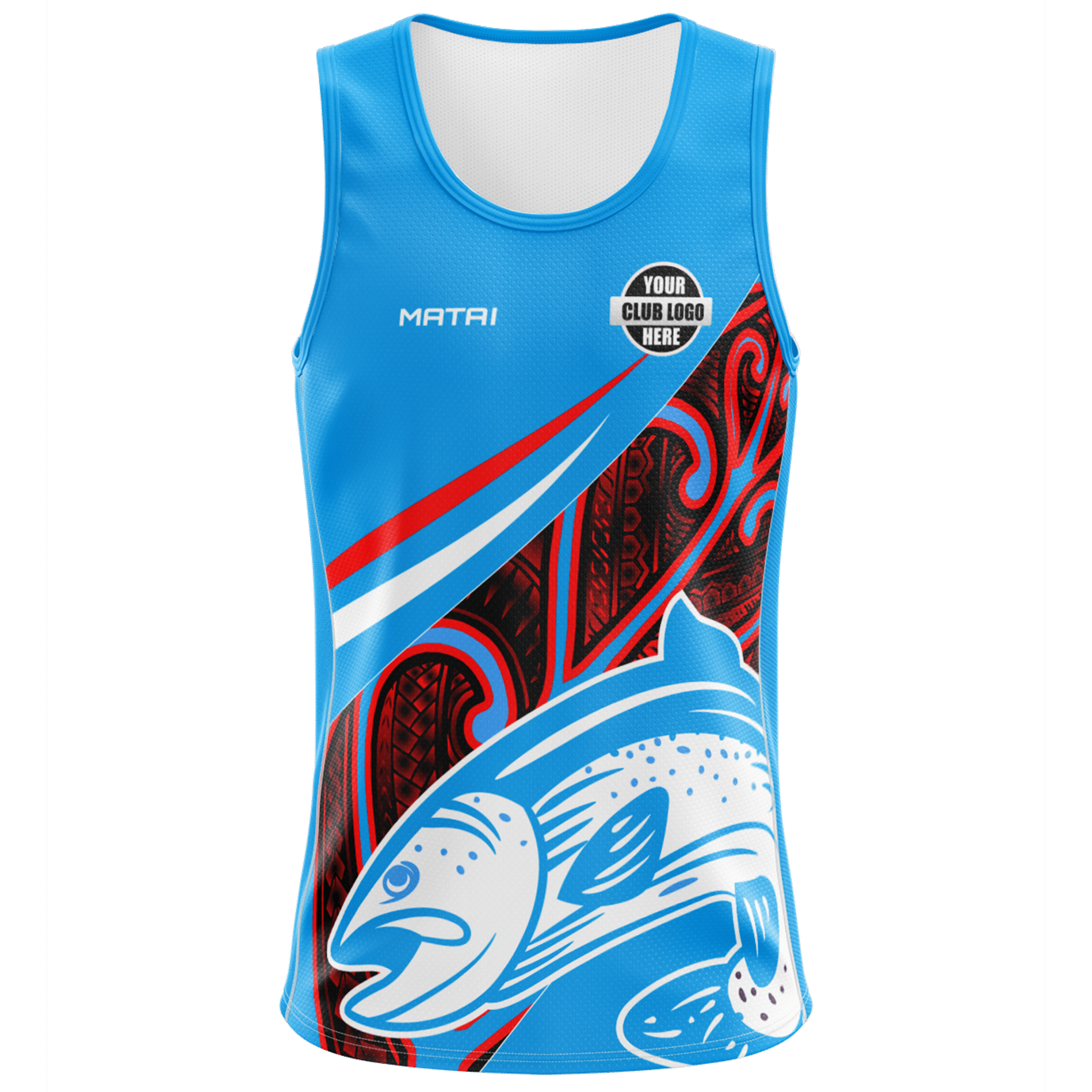 Pro Sublimated Fishing Singlet - Maori | Matai Sports