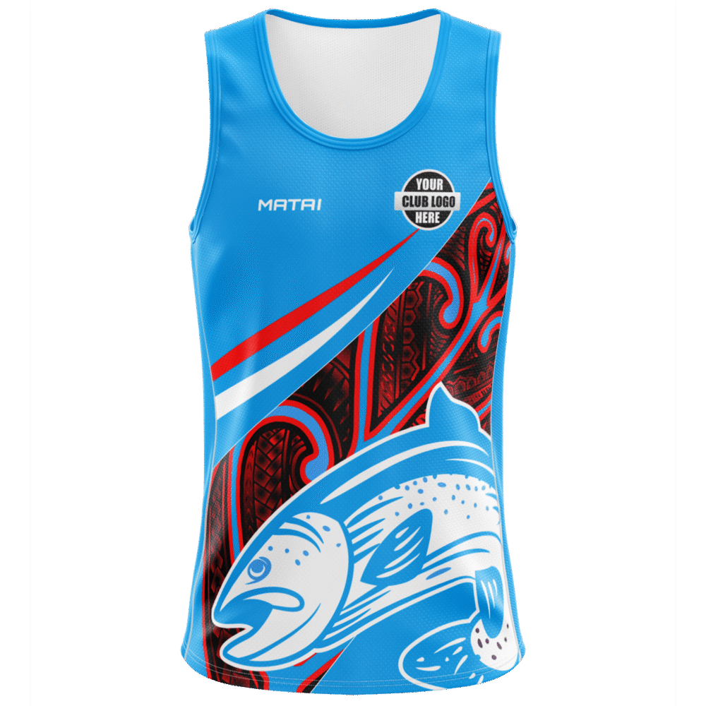 Pro Sublimated Fishing Singlet - Maori | Matai Sports