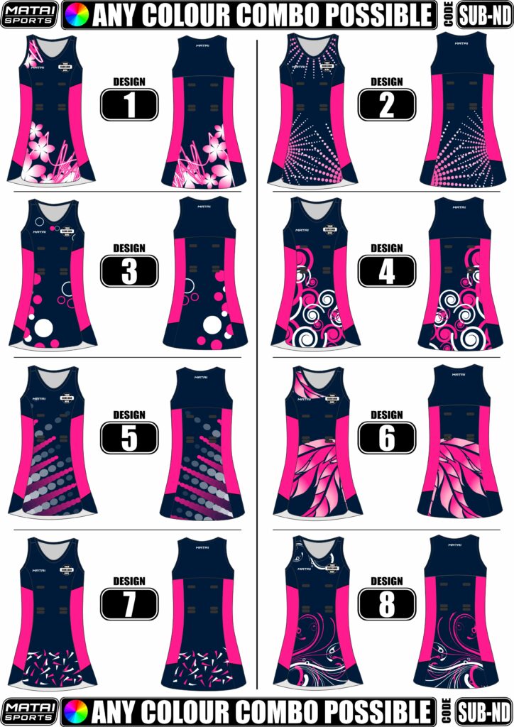 Performance Sublimated Netball Dress - Full Back | Matai Sports