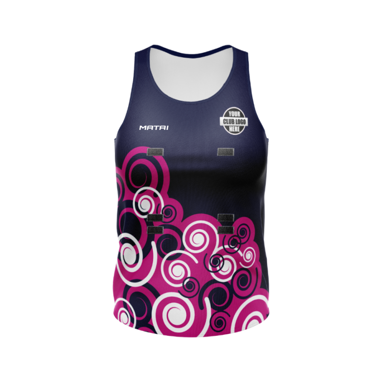 Pro Sublimated Netball Singlet - Full Back | Matai Sports