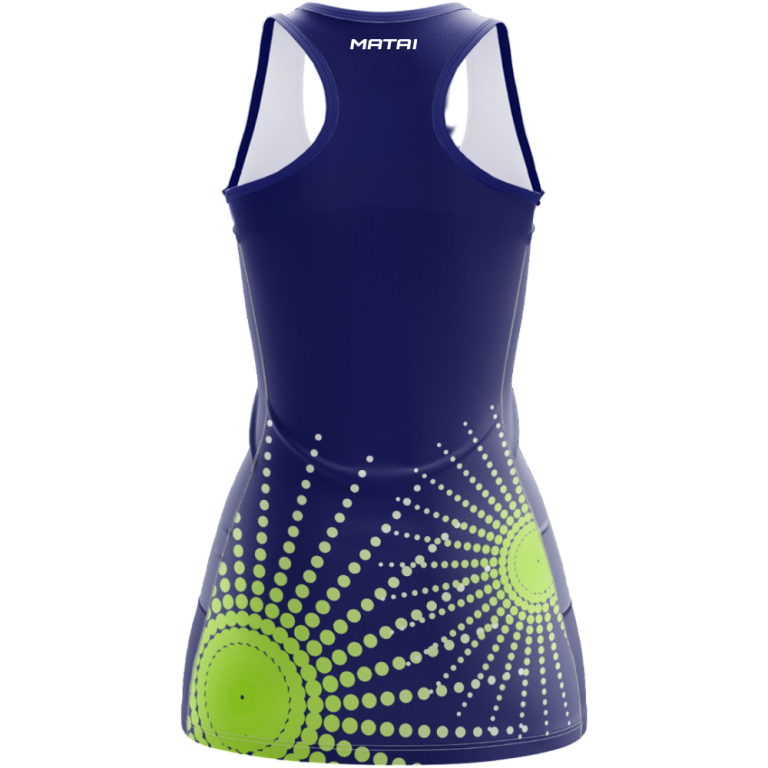 Elite Sublimated Netball Dress - Racer Back | Matai Sports