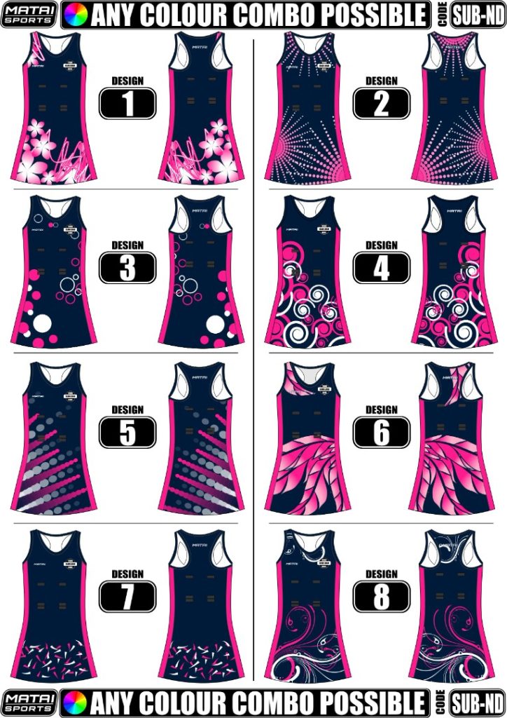 Performance Sublimated Netball Dress - Full Back | Matai Sports