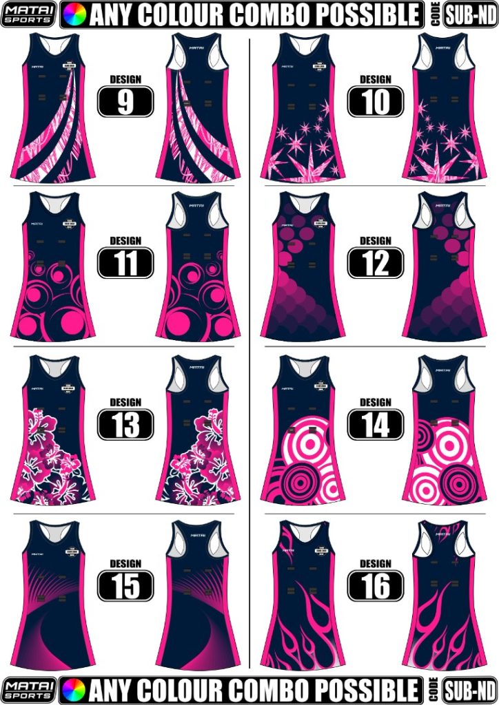 Pro Sublimated Netball Dress - Full Back | Matai Sports