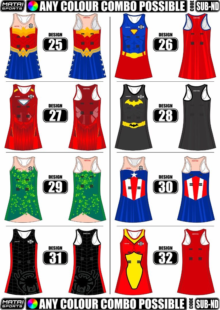 Elite Sublimated Netball Dress - Racer Back | Matai Sports