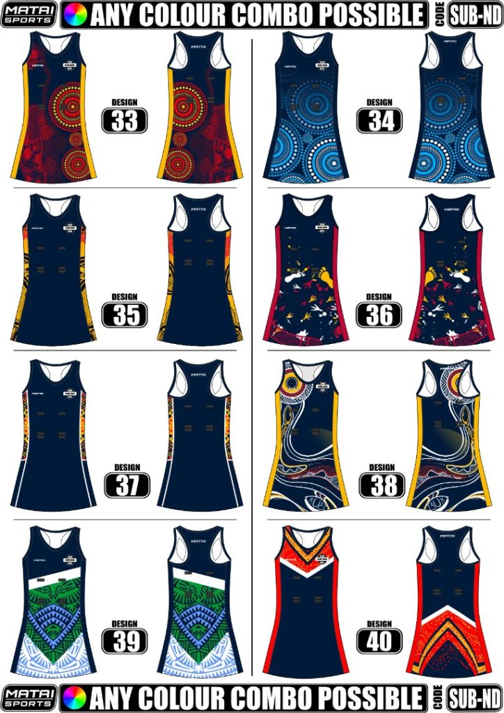 Pro Sublimated Netball Dress - Full Back | Matai Sports