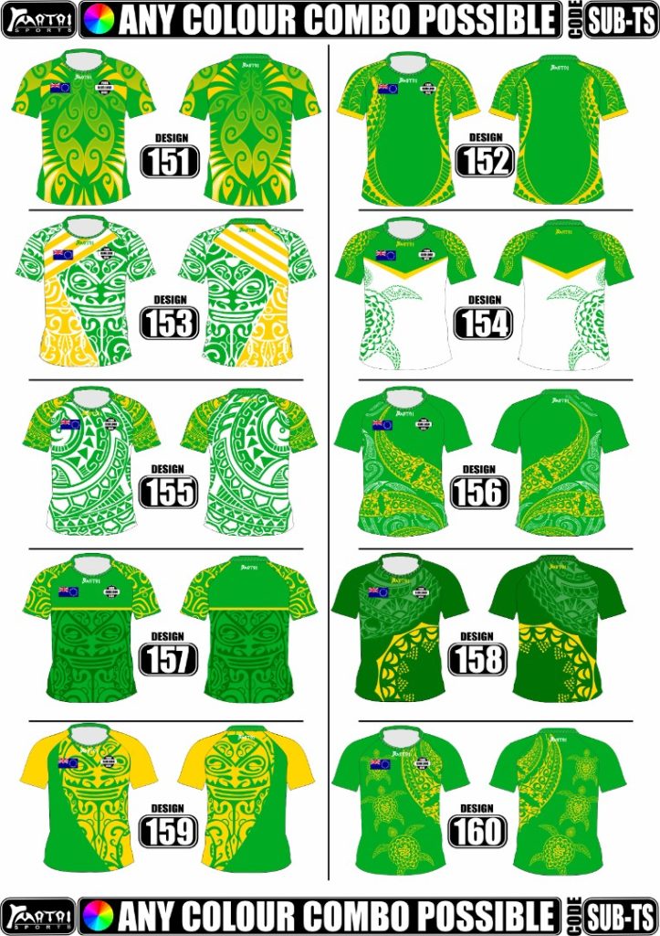 Pro Sublimated Multi Sports Shirt - Cook Islands Inspired Designs ...