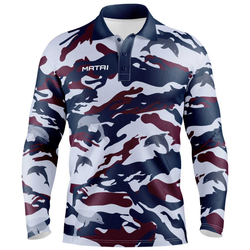 Pro Sublimated L/S Fishing Polo Shirts | Matai Sports