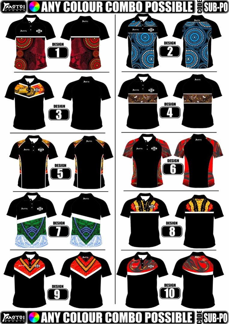 Pro Sublimated Polo Shirts Indigenous | Matai Sports