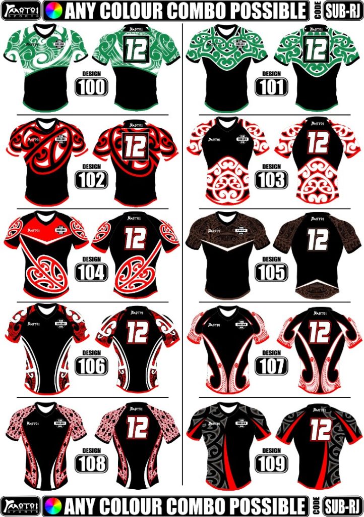 Pro Sublimated Rugby Jersey - Regular Fit - Maori | Matai Sports
