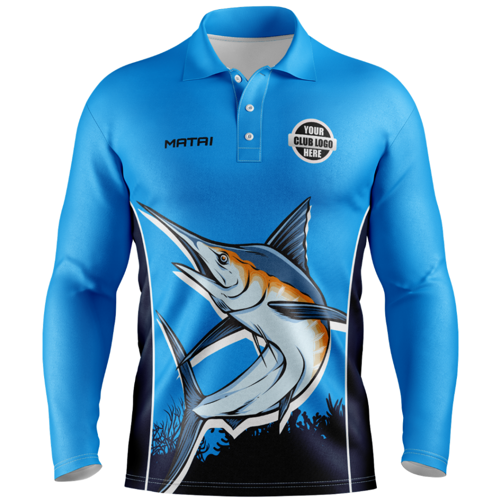 Pro Sublimated L/S Fishing Polo Shirts | Matai Sports