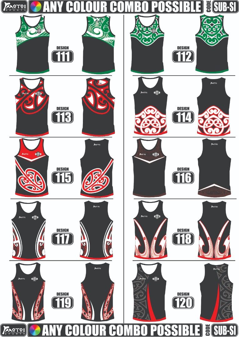 Pro Sublimated Singlet - Maori Inspired Designs | Matai Sports