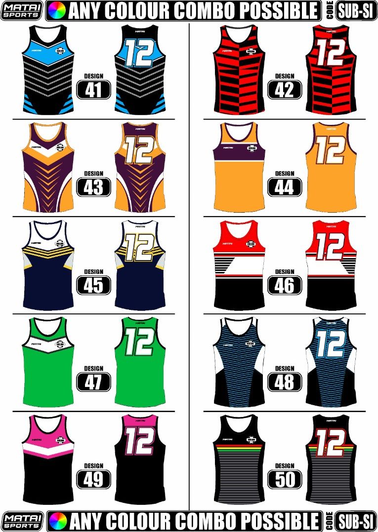 Pro Sublimated Touch/Tag Singlet | Matai Sports