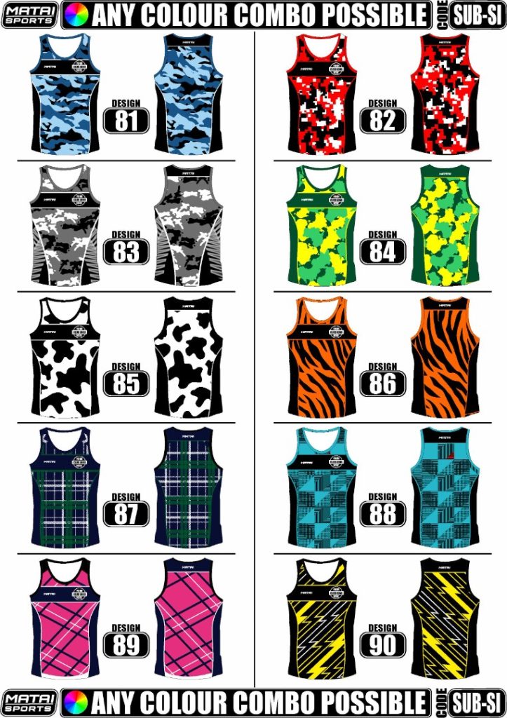Pro Sublimated Touch/Tag Singlet | Matai Sports
