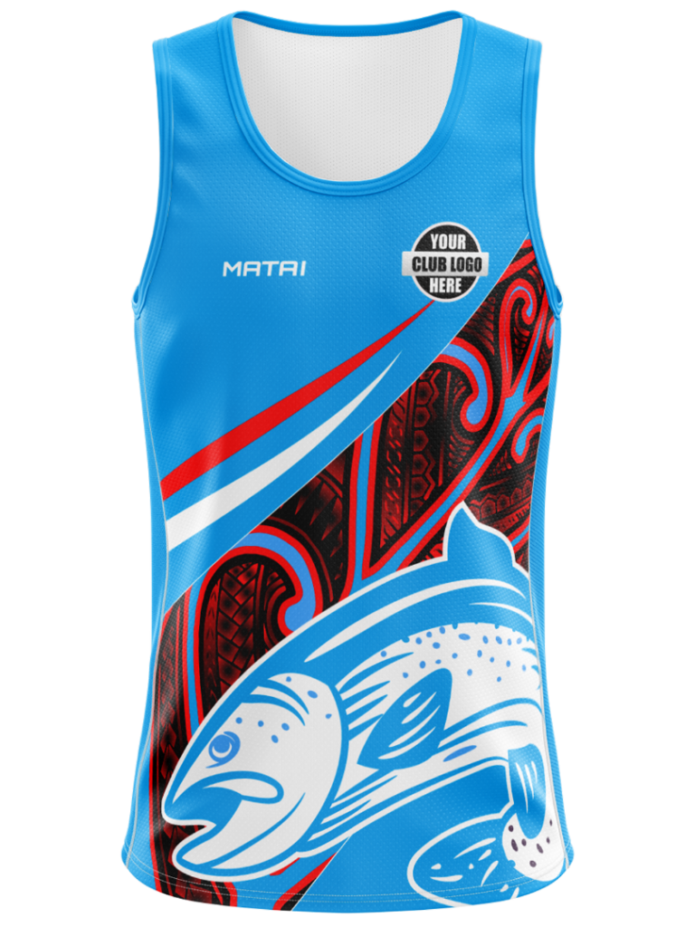 Pro Sublimated Fishing Singlet - Maori | Matai Sports