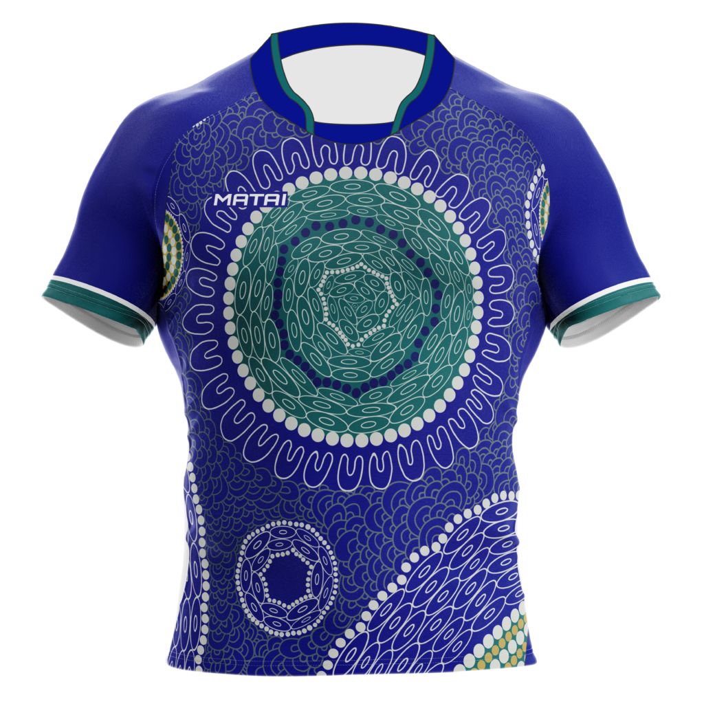 Elite Sublimated Rugby Jersey - 'Community Gathering' by Zartisha Davis ...